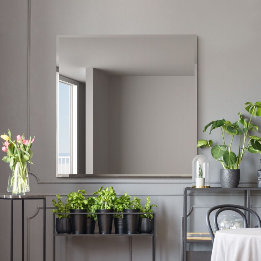 Large Square Wall Mirror – 100cm | The Mirror Man